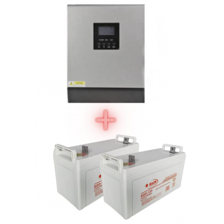 3KV Backup System with 2x 120AH Gel Batteries - One Deal A Day - Tech ...