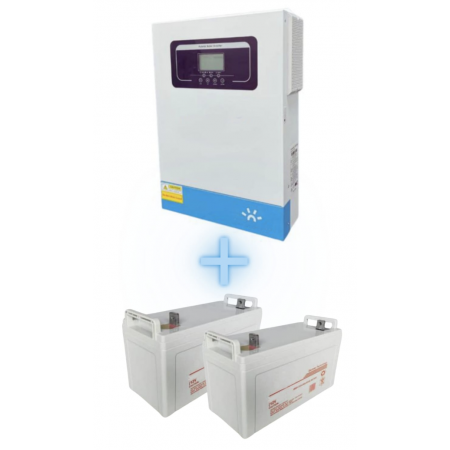 3KV Backup Kit with 2x 200AH Gel Batteries - One Deal A Day - Tech Bar ...