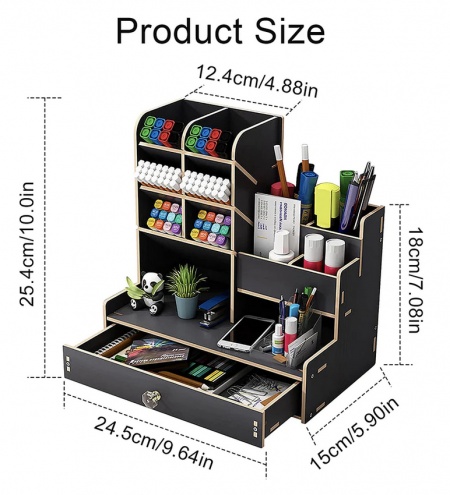 Stationery Storage Box with Drawer - One Deal A Day - Tech Bar Investments